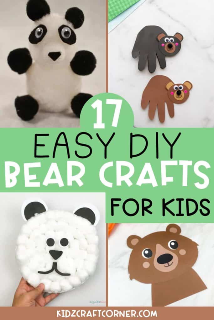 17 Fun Bear Crafts for Preschoolers and Beyond - Kidz Craft Corner