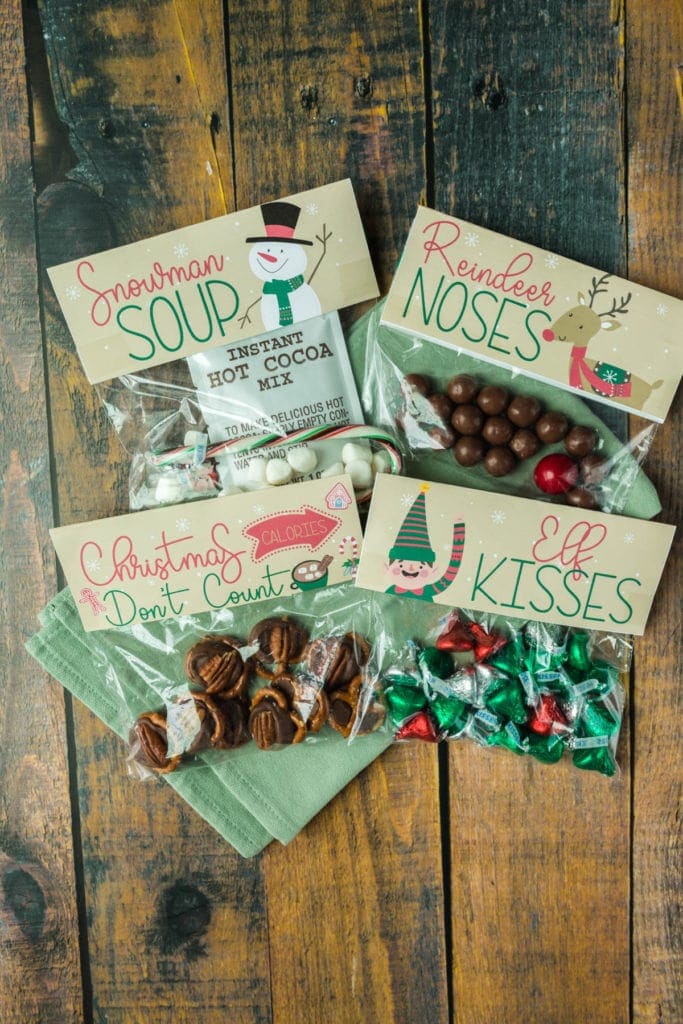 4 Clever Christmas Treat Bag Toppers - Modern Mom Life