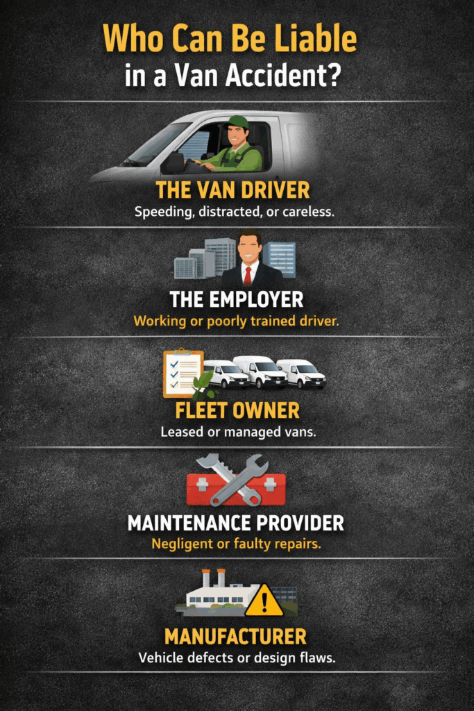 Houston Van Accident Lawyer | Delivery Van Crashes