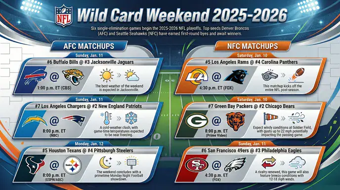 Printable 2026 NFL Full Playoff Bracket: Wild Card Through Super Bowl ...