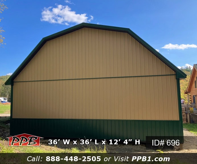 696 - Three Bay Garage with Second Floor - Pioneer Pole Buildings, Inc.