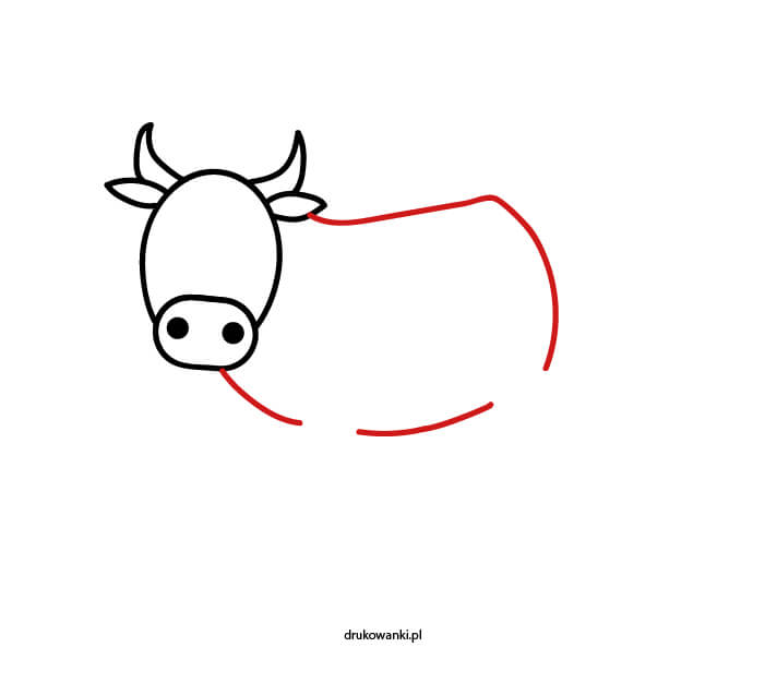 Jak narysować krowę - rysunki krok po kroku dla dzieci