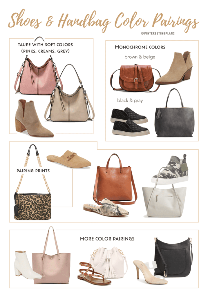 How to Match Shoes & Handbag - Color Pairings that Go Together ...