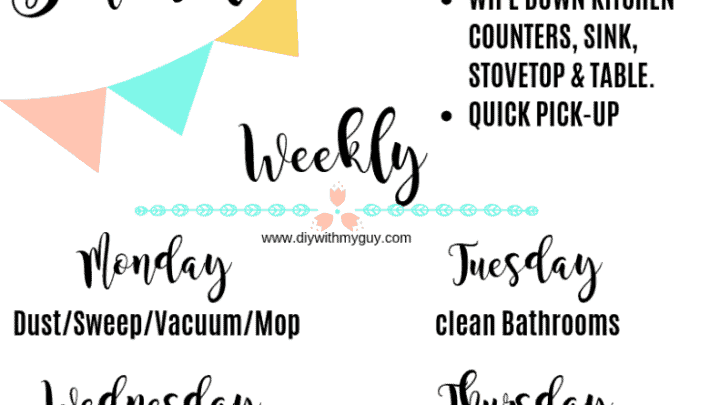 A Comprehensive List of Cleaning Schedules for Every Homemaker - Retro ...