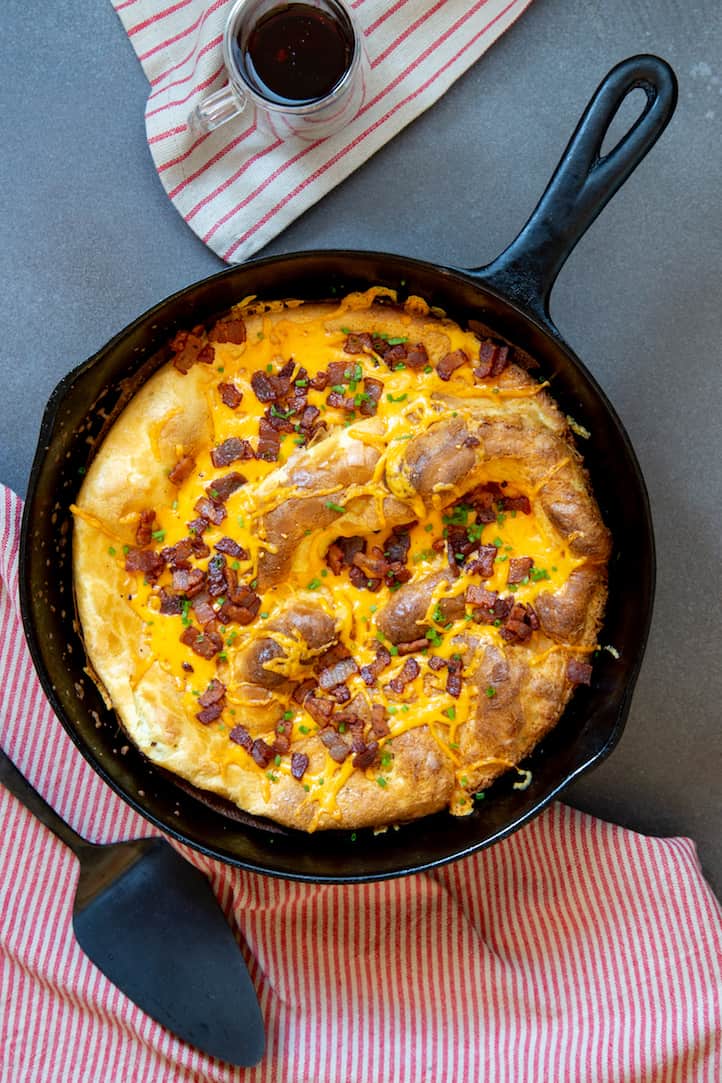 Bacon and Cheese Dutch Baby Recipe | Good. Food. Stories.
