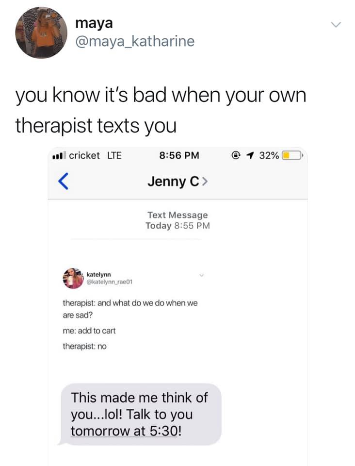 The Best 'My Therapist' Memes | The Indigo Project The Best 'My Therapist' Memes | The Indigo Project