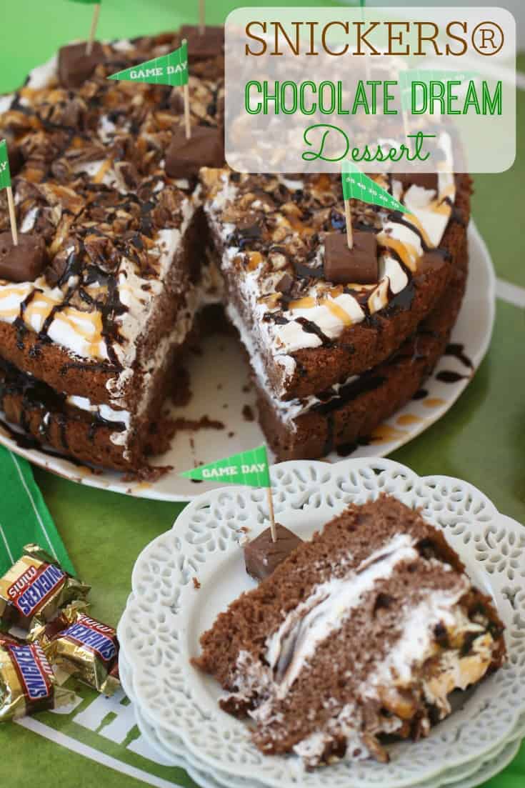SNICKERS® Chocolate Dream Dessert - The Farm Girl Gabs®