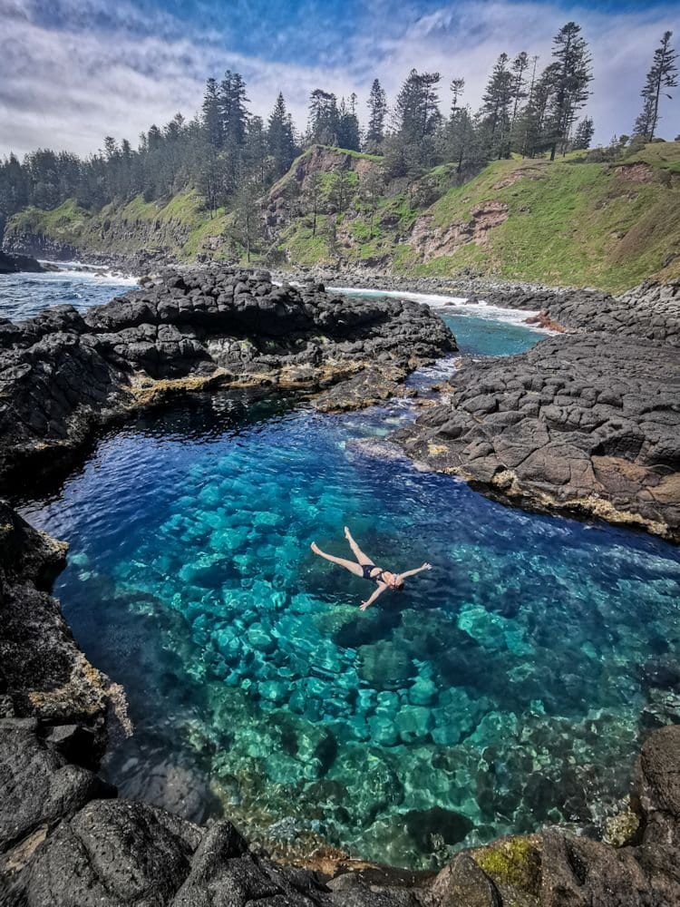 Crystal Pool - Norfolk Island - Four Worn Soles