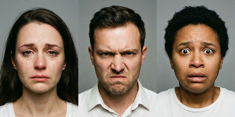 negative face expressions