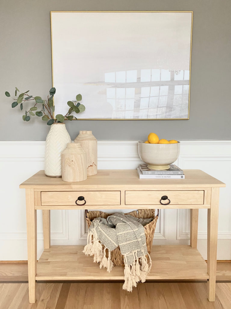 How To Style a Console Table With Simple Decor You Can Move Room to ...
