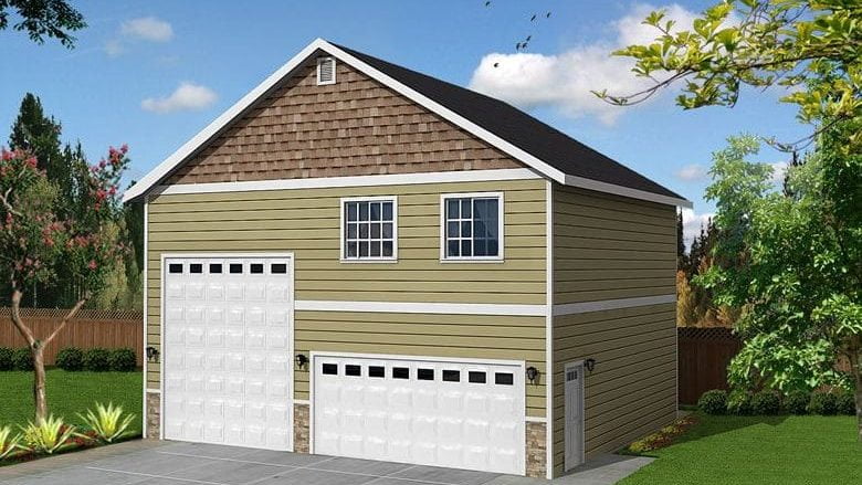 RV Garage with 2-Story Floor Design | Custom Home | Reality Homes Inc.
