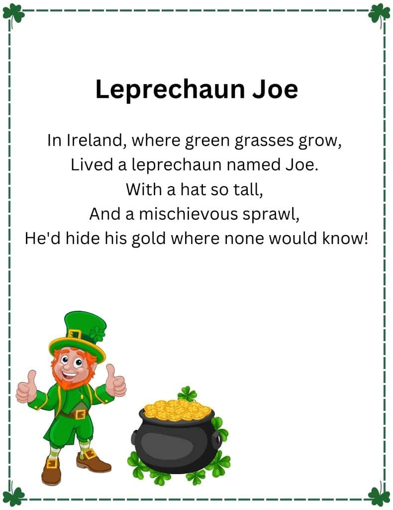 Fun St. Patrick's Day Poems for Kids