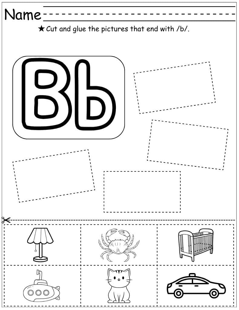 Free Letter B Worksheets