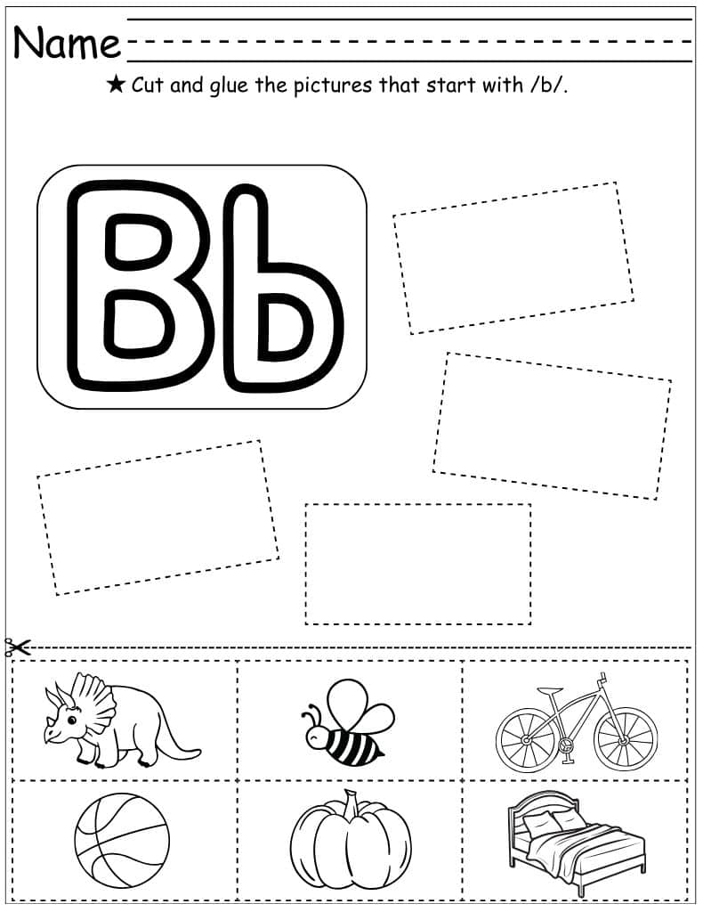 Free Letter B Worksheets