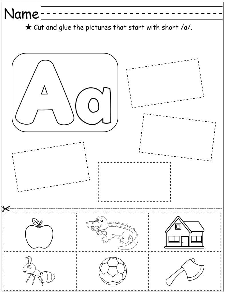 Free Letter A Worksheets