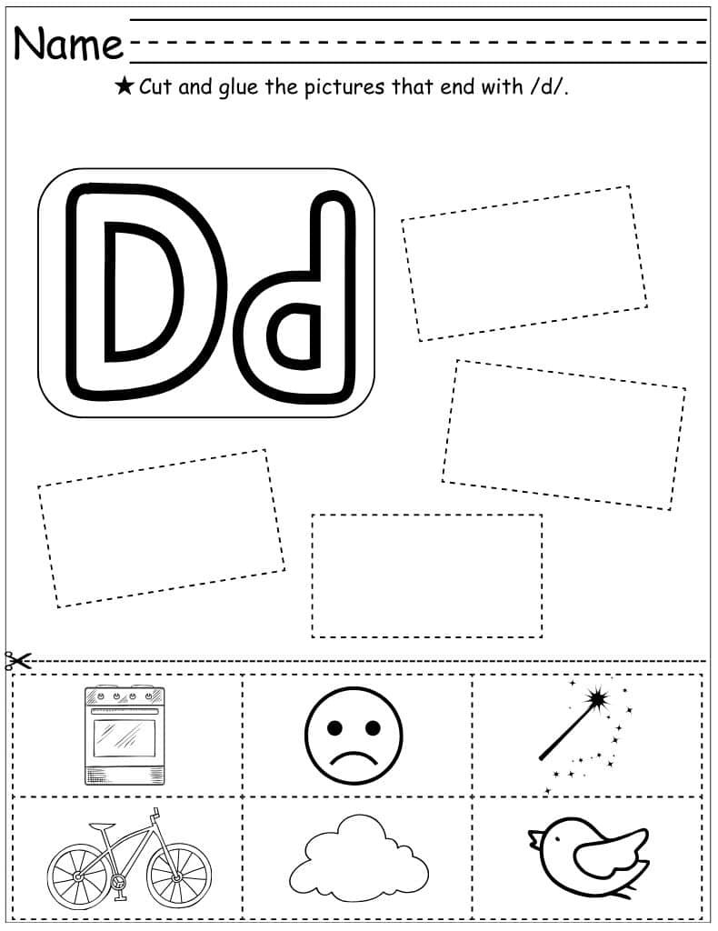 Free Letter D Worksheets