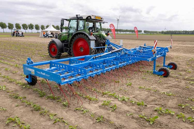 How hydraulic tine pressure works on the Lemken harrow