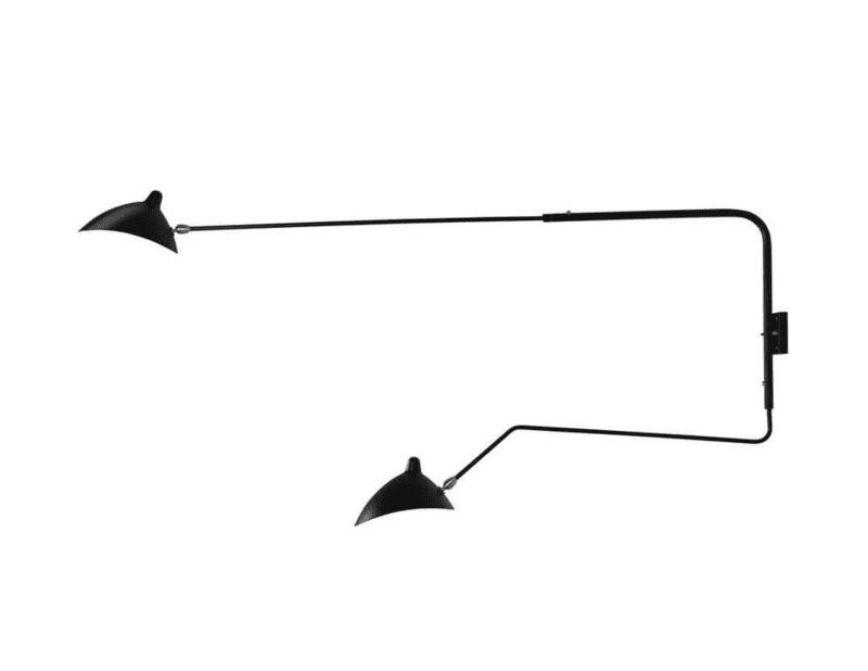 Serge Mouille Two-Arm Wall Sconce – Mid-Century Elegance