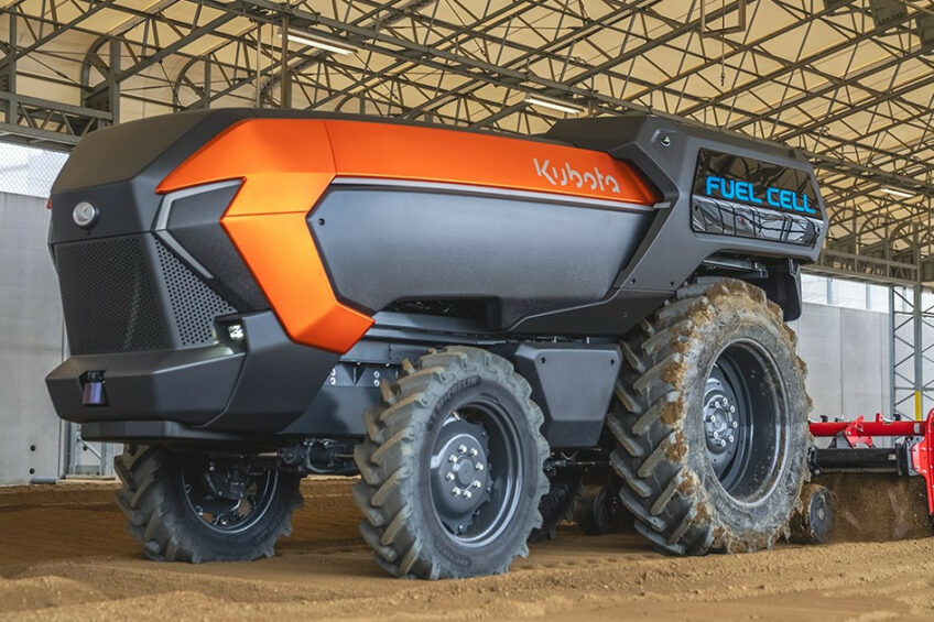 Kubota unveils autonomous hydrogen tractor prototype