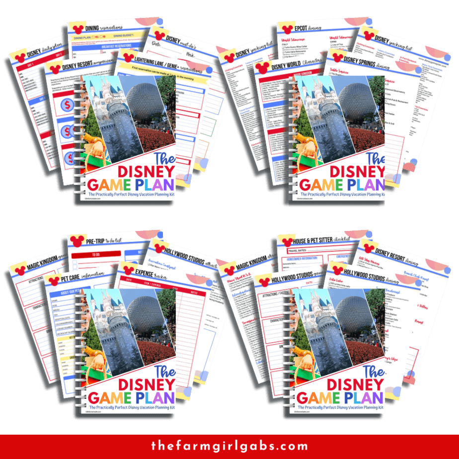Printable Disney Vacation Planner - The Farm Girl Gabs®