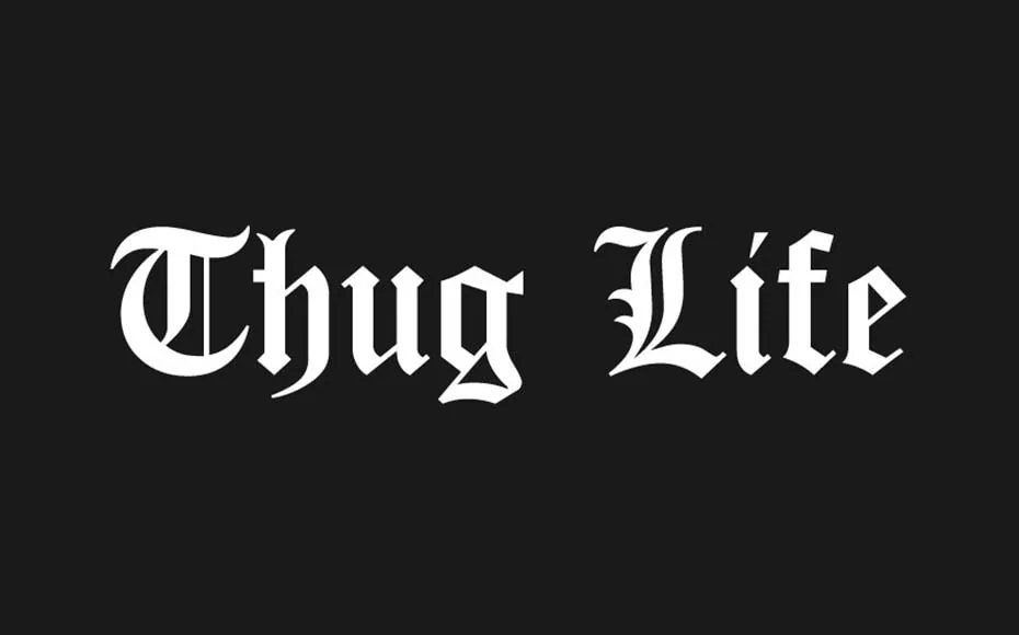 Thug Life Font Free Download Fonts Bee thug-life-font-free-download-fonts-bee
