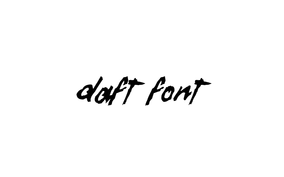Daft Font Free Download - Fonts Bee