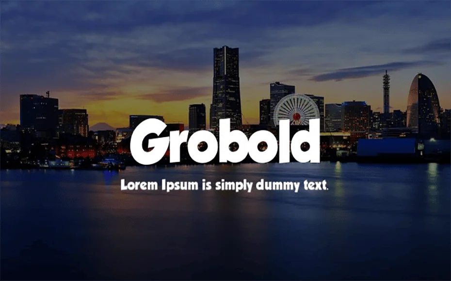 Grobold Font Free Download - Fonts Bee