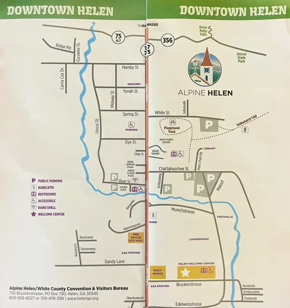 Map Of Helen Georgia And Surrounding Areas Recommendation For Visiting
