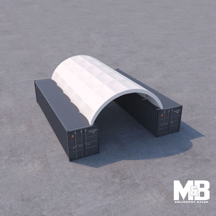 20′ x 40′ Fabric Container Shelter - CUSTOM CUBES