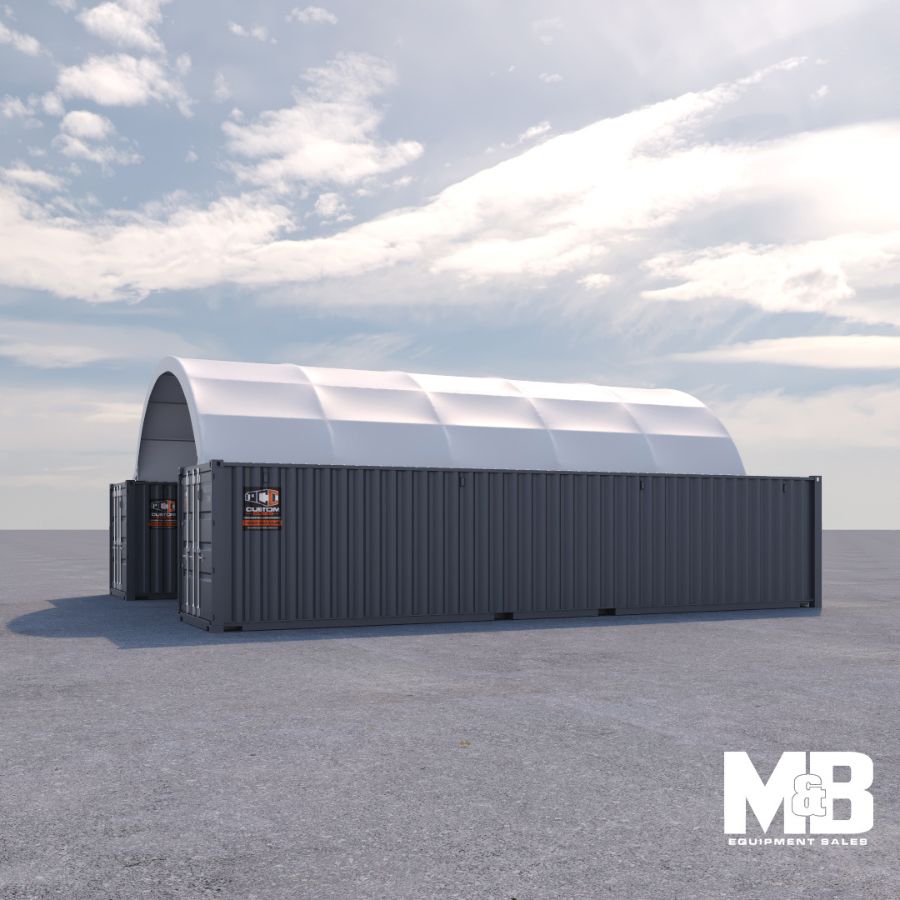 20′ x 40′ Fabric Container Shelter - CUSTOM CUBES