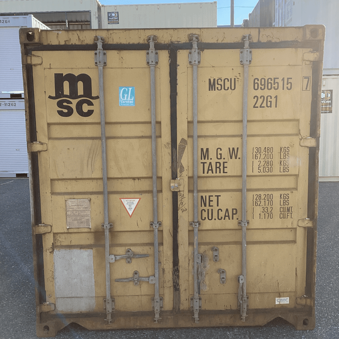 20’ Used Shipping Container – Discounted - CUSTOM CUBES
