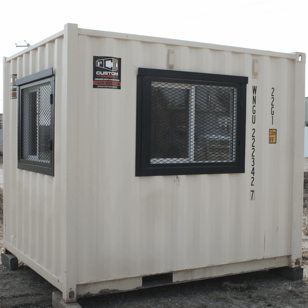 10′ Container Office – Plywood - CUSTOM CUBES