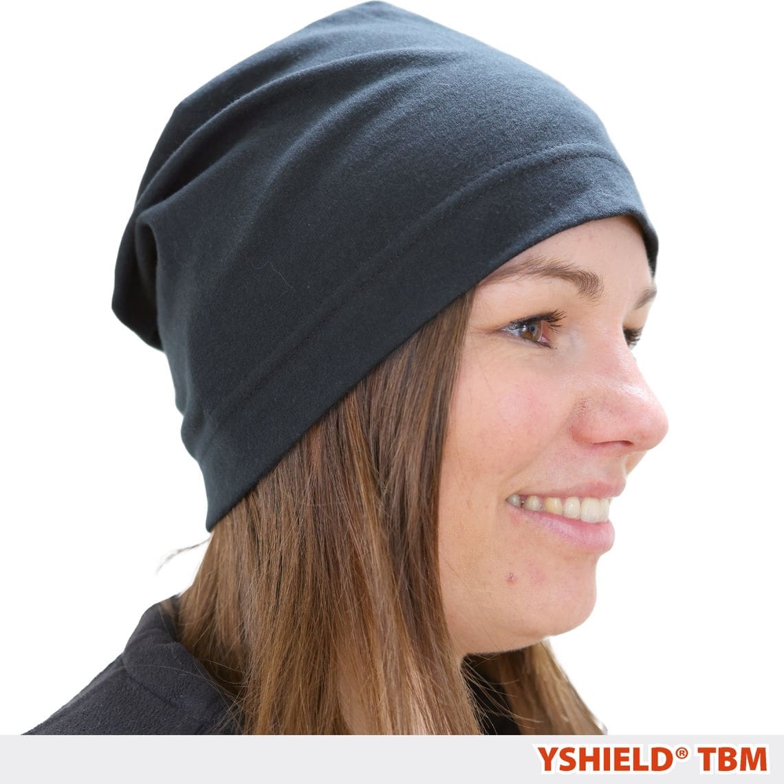 EMF Shielding cap | Black-Jersey fabric