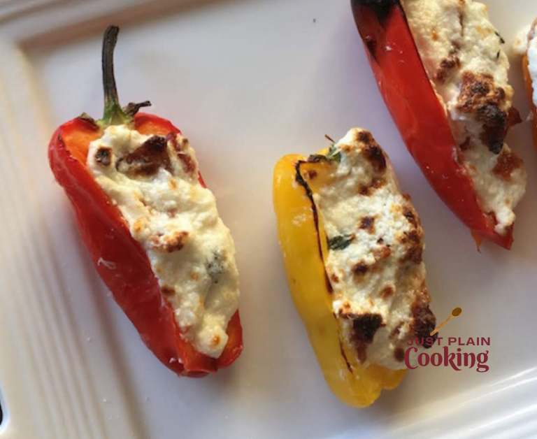 3 Cheese And Bacon Stuffed Mini Sweet Peppers