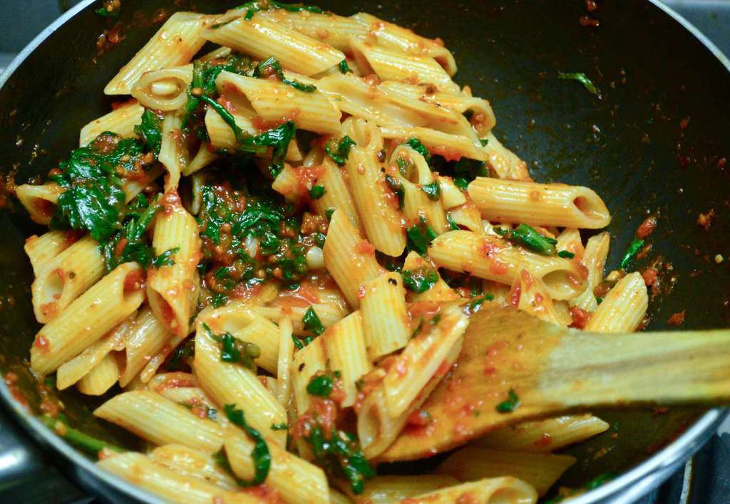 Spinach Penne Pasta » Just Plain Cooking