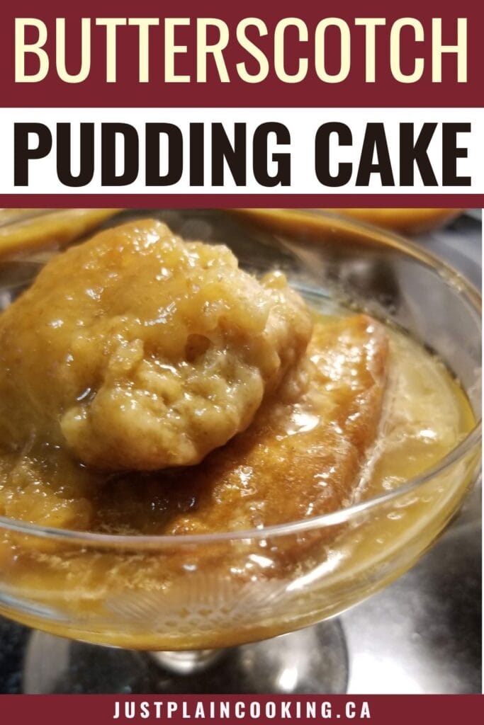 Baked Butterscotch Pudding Cake - Makes Its Own Sauce