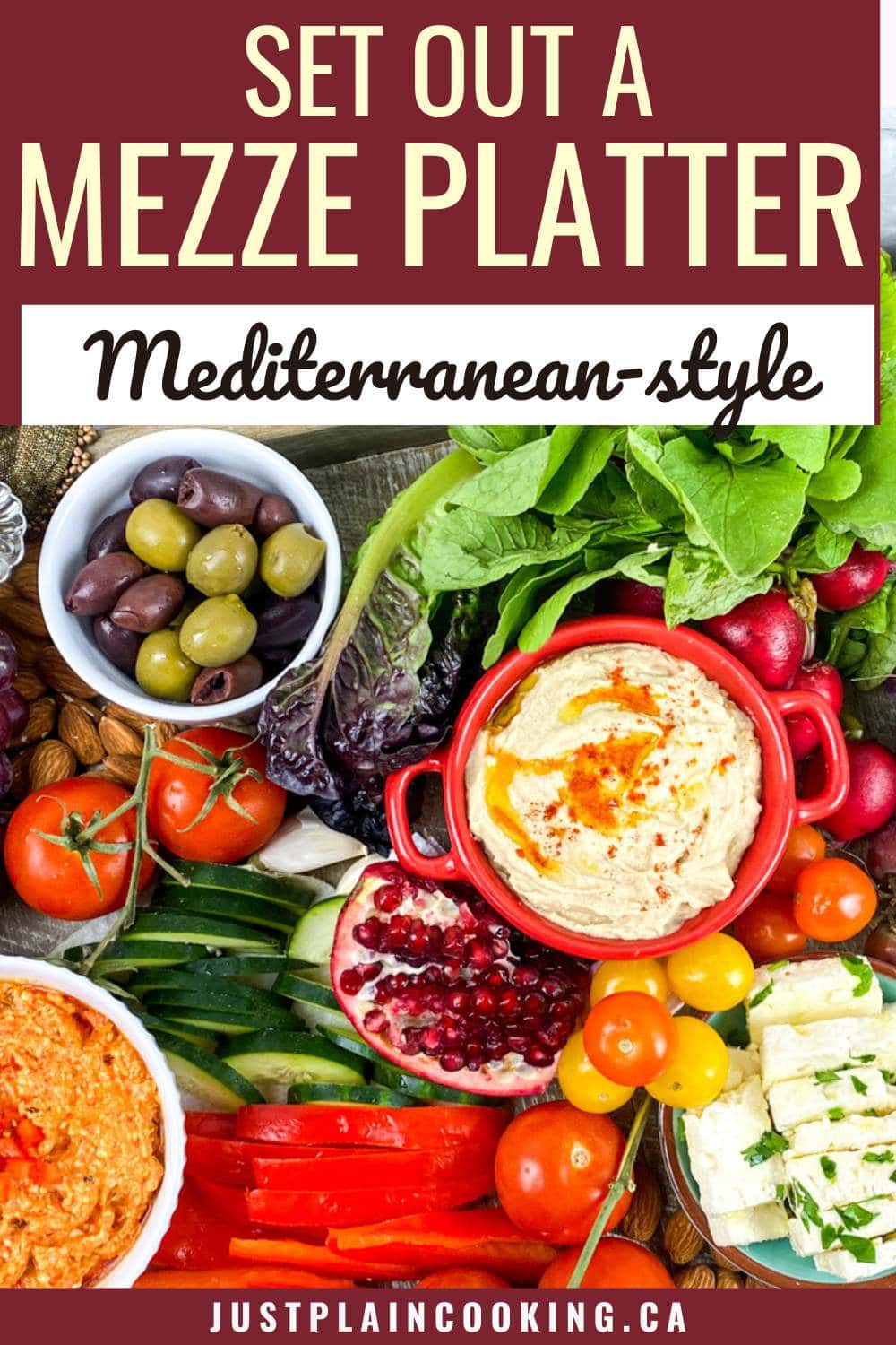 Mediterranean Mezze Platter » Just Plain Cooking