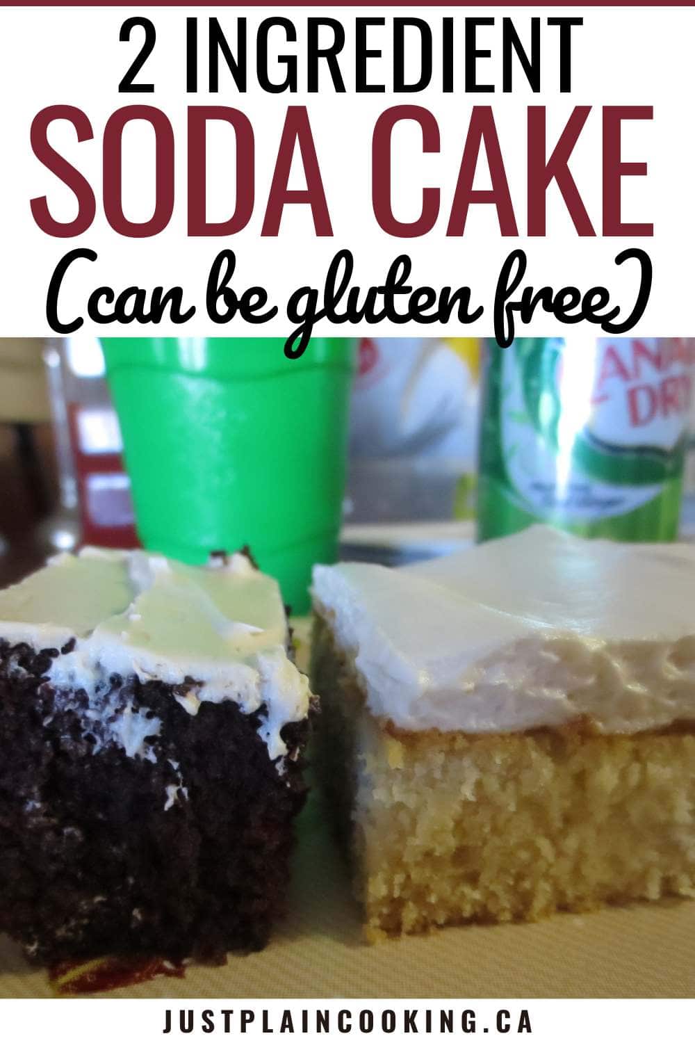 2 Ingredient Soda Cake » Just Plain Cooking