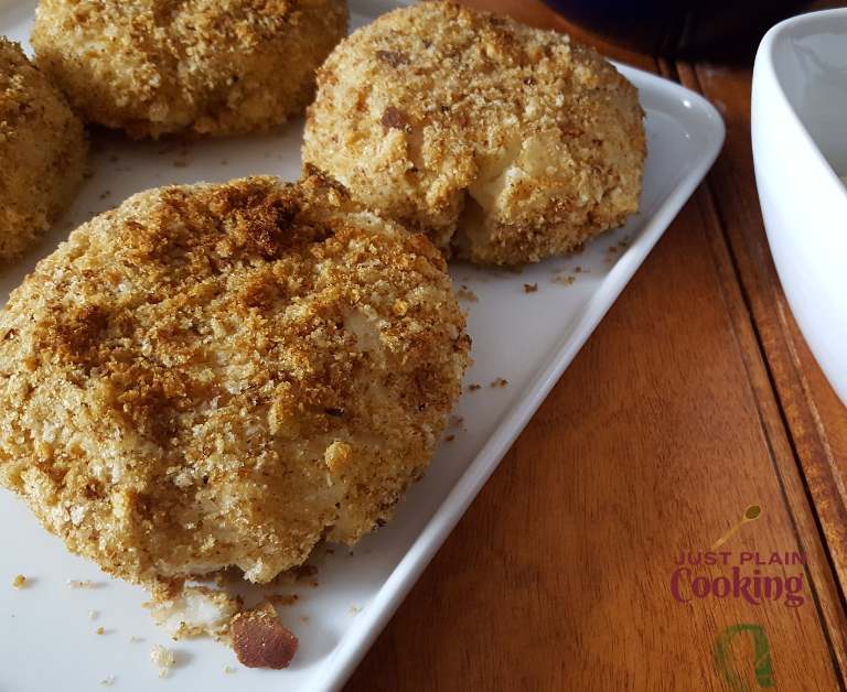 Maritime Salt Cod Cakes With Baked Beans And Coleslaw