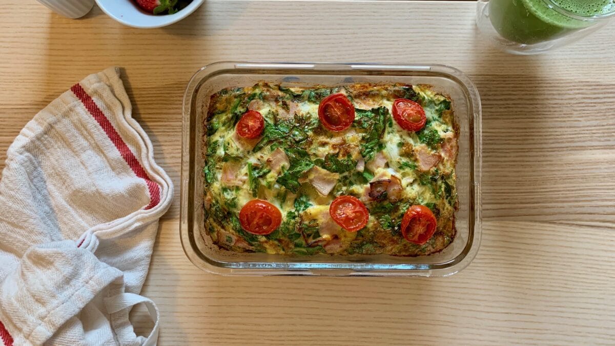 LCHF / Keto: Æg og skinke i fad - Ketoliv