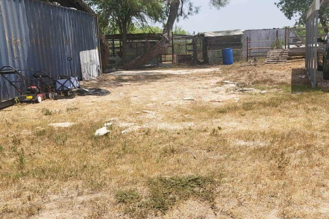 Outdoor RV storage available in Encino, Texas 10' x 40'