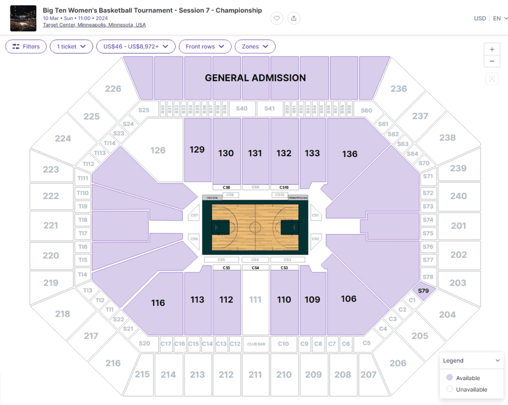 How Much are Tickets to See Caitlin Clark in the Big Ten Championship ...