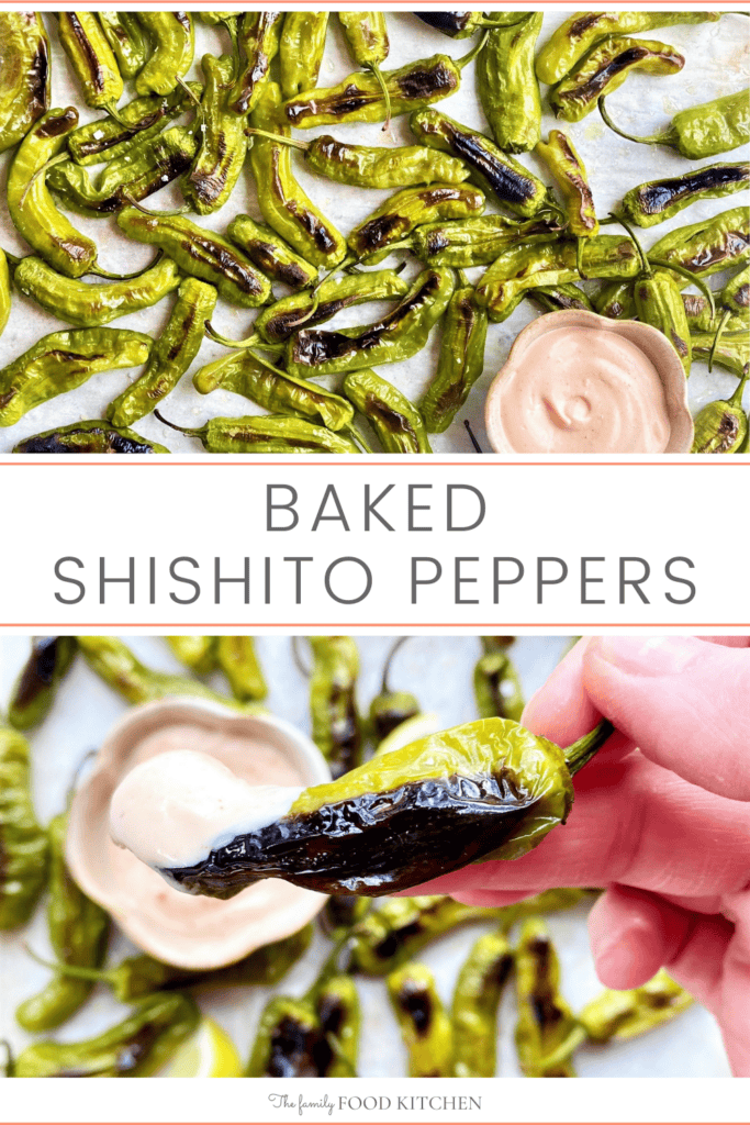 Roasted Shishito Peppers with Dipping Sauce - The Family Food Kitchen