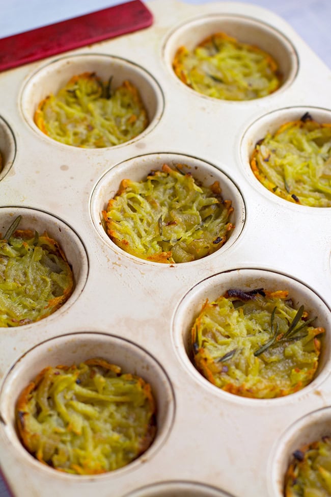 Vegan Potato, Onion and Rosemary Hash Brown Recipe