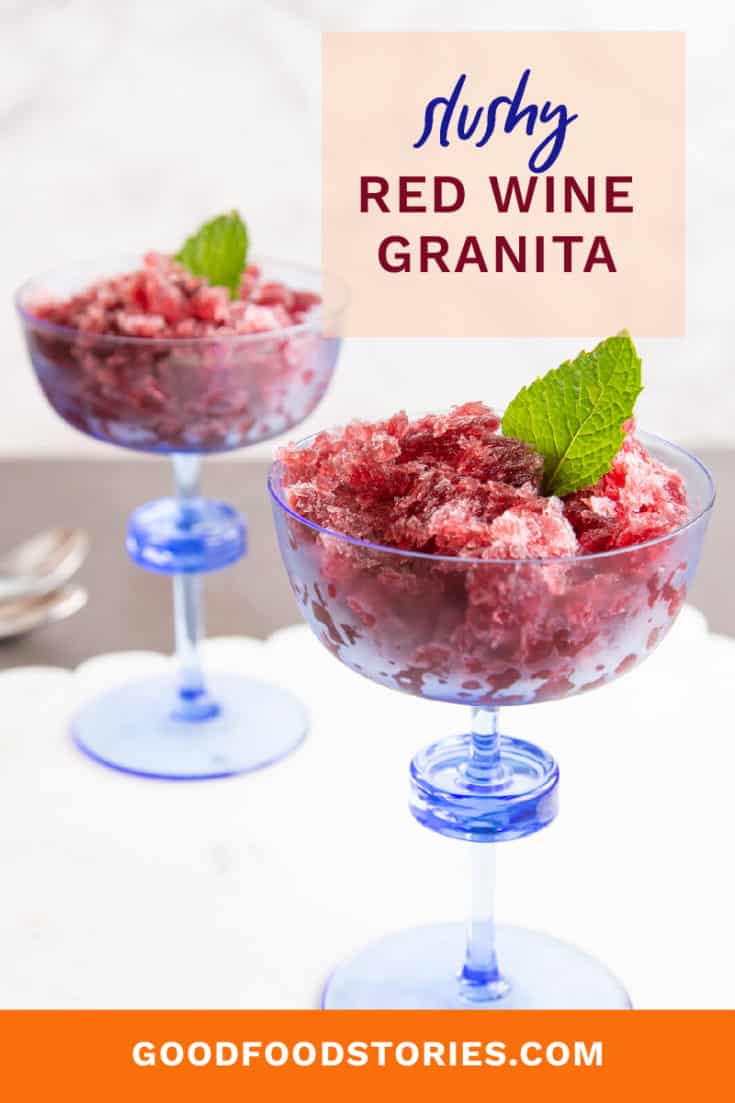 Red Wine Granita Slushie Recipe | Good. Food. Stories.