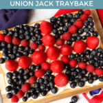 Platinum Jubilee Pudding - Union Jack Jubilee Traybake Cake - Sew White