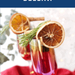 Christmas Bellini - Cranberry Orange Mimosa - Sew White