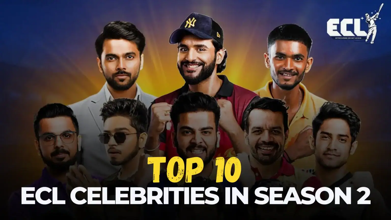 Top 10 Celebrities in ECL Season 2: Entertainers Cricket League