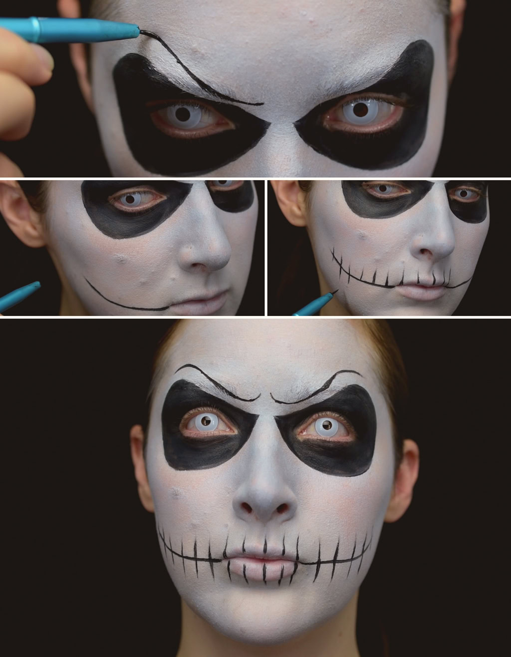 jack skellington makeup tutorial