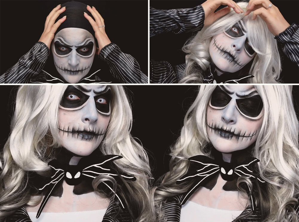 jack skellington makeup tutorial